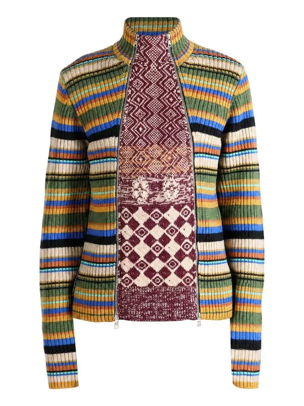 Dries Van Noten Check Sweater 512 M 'king - Blue