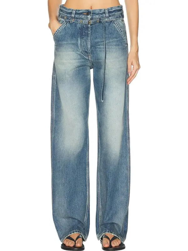 Dries Van Noten Pippaz Straight Leg - Blue
