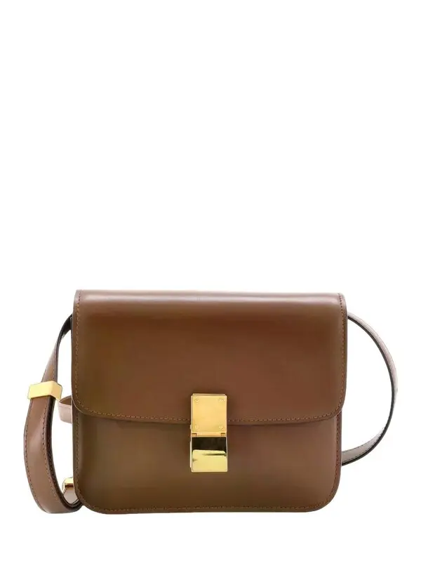 Celine Classic Box Bag Smooth Leather Teen Shoulder Bag - Brown