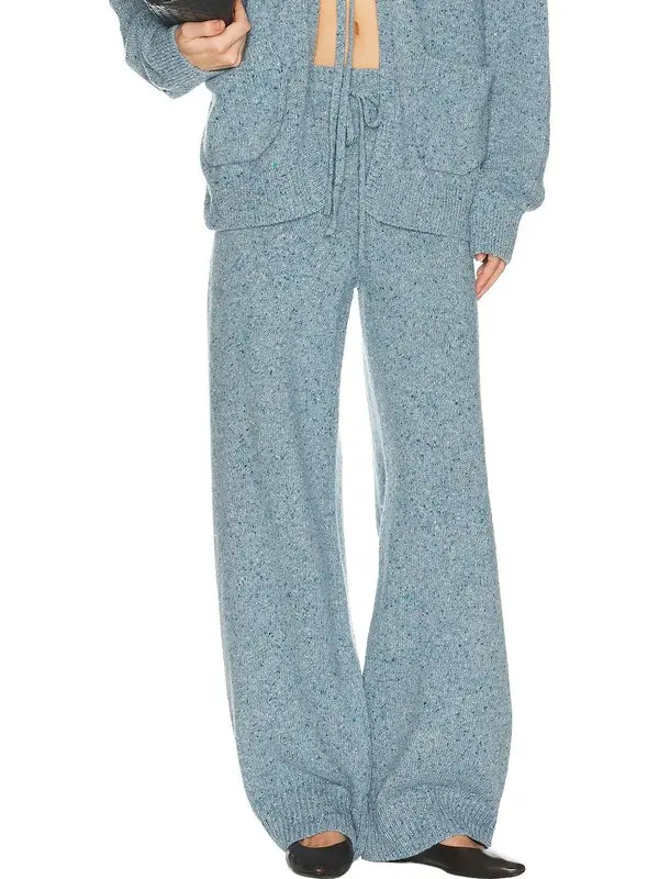 HELSA Paxton Fleck Knit Pant In Blue - Denim Multi