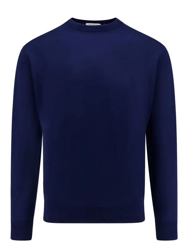 BRAMANI CASHMERE Wool Crewneck Sweater - Blue