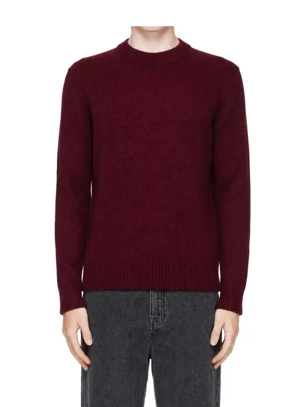 LISA YANG Kristian Crew-neck Knit Sweater - Deep Plum
