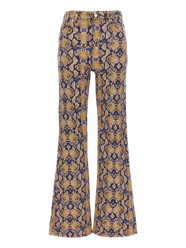 GANNI Python Jeans - Multicolor