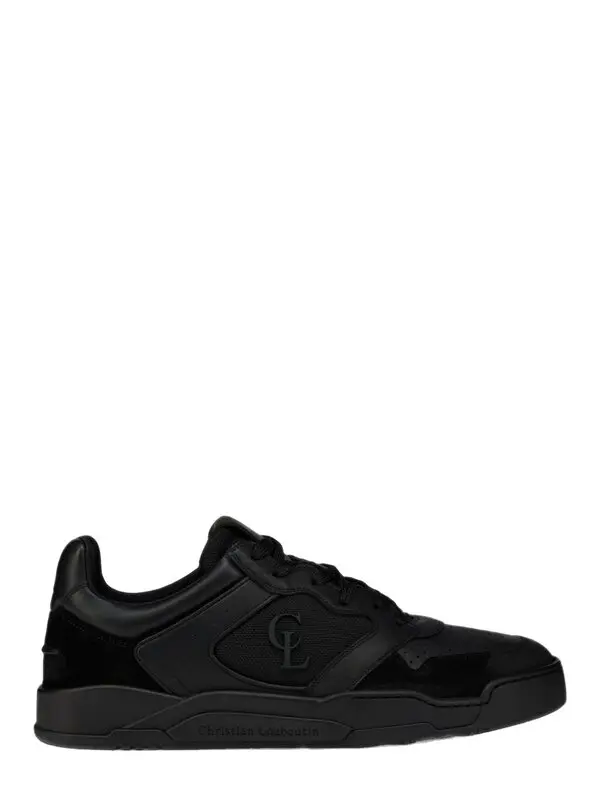 CHRISTIAN LOUBOUTIN Basketball 1 Retro Leather Sneakers - Black