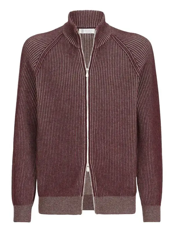Brunello Cucinelli Cashemre Cardigan - Red