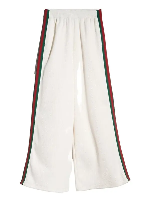 Gucci Cotton Blend Wide-leg Trousers - Multicolor
