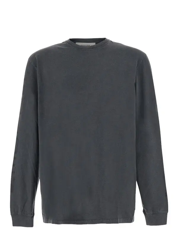 GOLDEN GOOSE Logo Cotton T-shirt - Grey