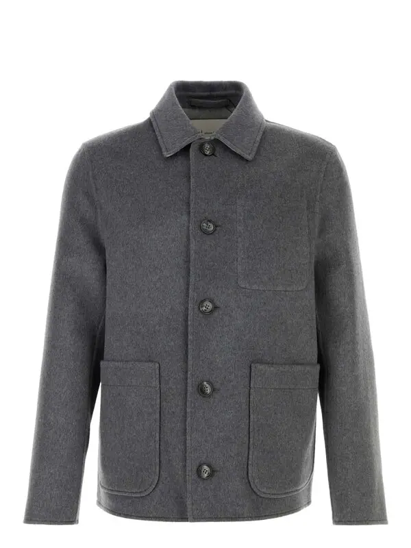 AMI Paris Wool-cashmere Blazer - Grey