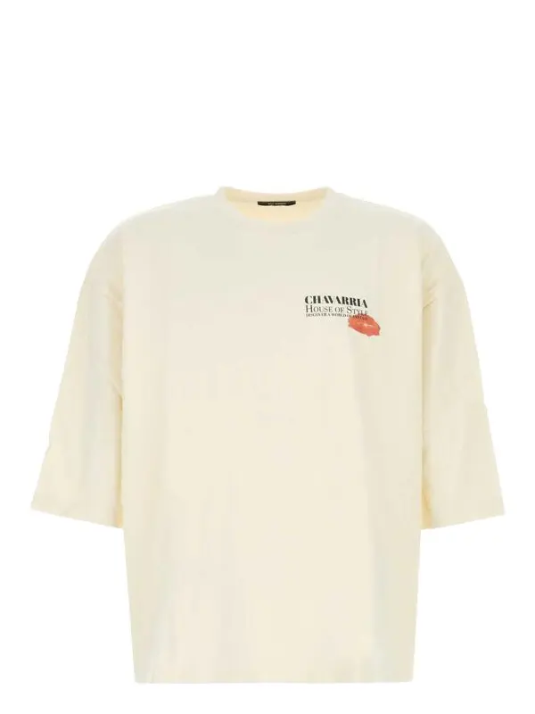 WILLY CHAVARRIA Ivory Cotton Oversize Total Transformation T-shirt - White