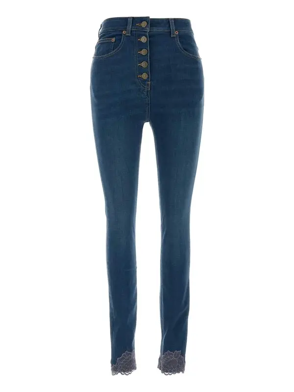Valentino Garavani Stretch Denim Jeans - Blue