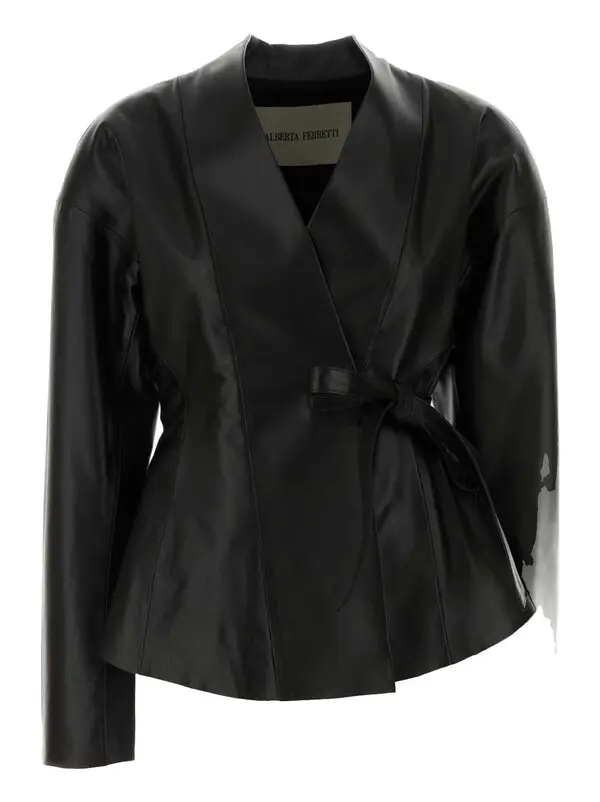Alberta Ferretti Leather Jacket - Black