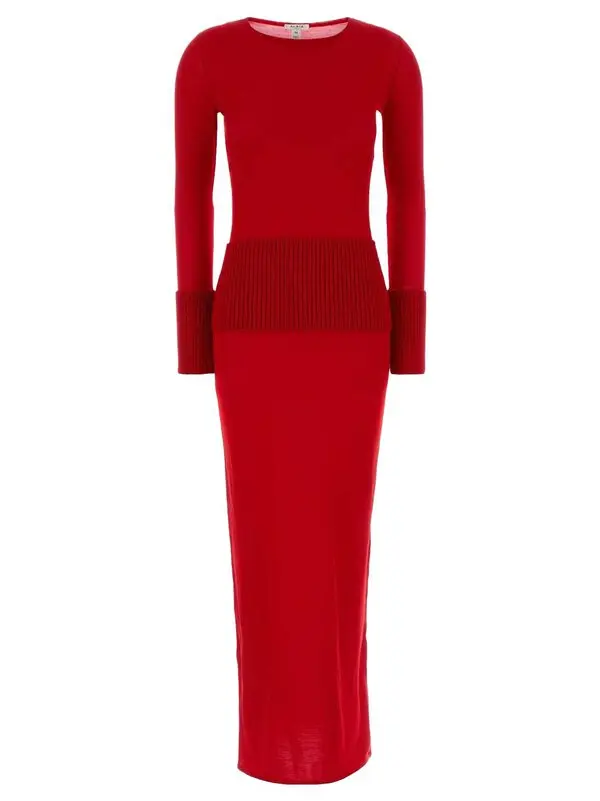 Alaïa Wool Dress - Red
