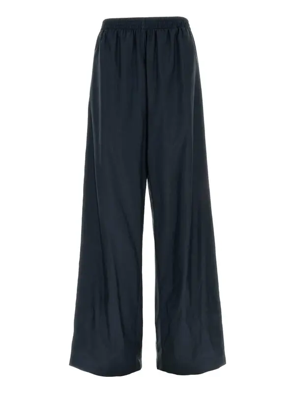 Gucci Navy Poplin Wide-leg Pant - Blue
