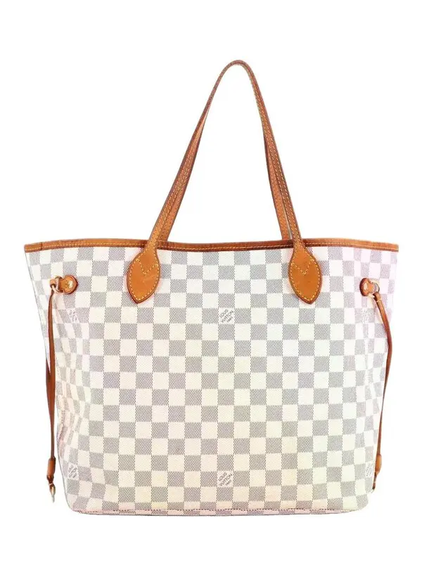 LOUIS VUITTON Neverfull Damier Mm Tote Bag - Neutrals