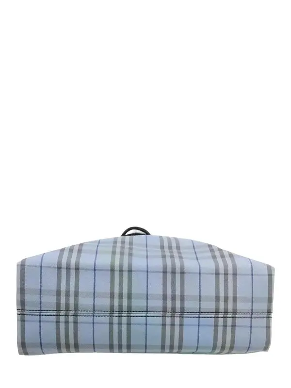 Burberry Check-print Tote Bag - Blue