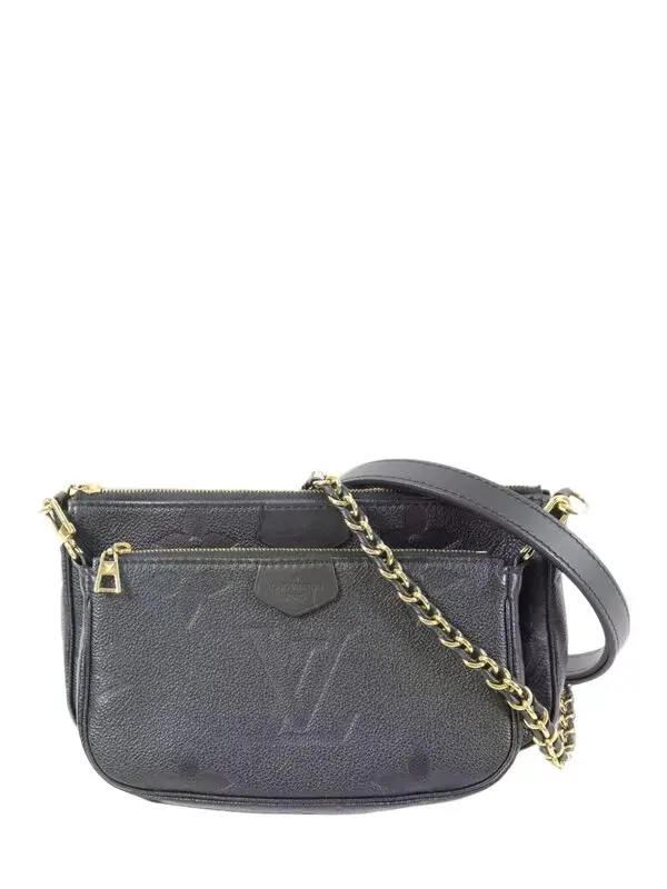 LOUIS VUITTON Monogram Empreinte Shoulder Bag - Black