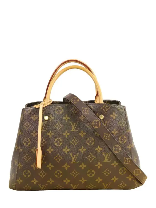 LOUIS VUITTON Mm Monogram Montaigne Tote Bag - Brown