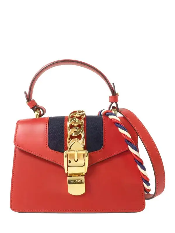 Gucci Mini Sylvie Tote Bag - Red