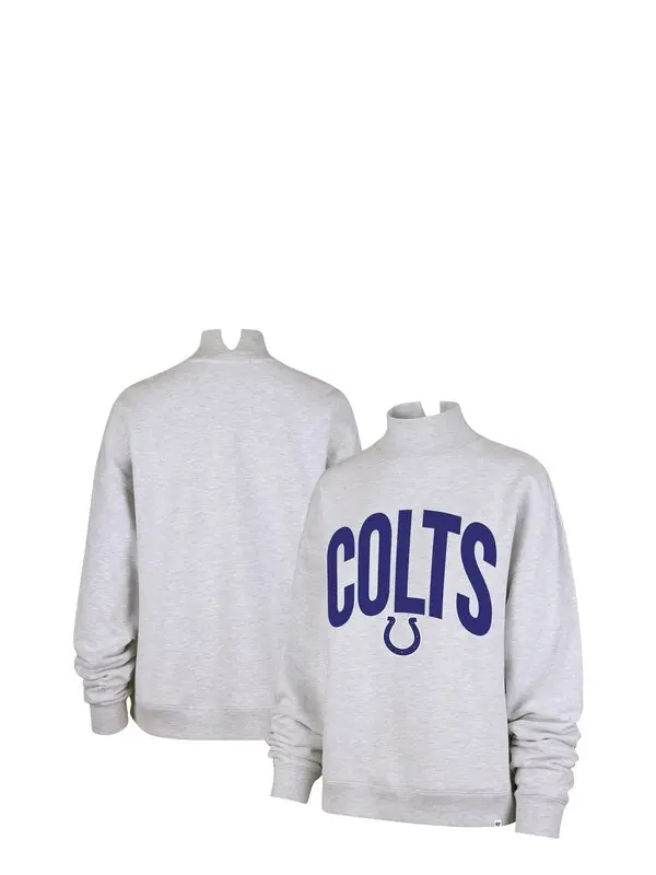 '47 Indianapolis Colts Subtle Muse Mock Neck Sweatshirt - Gray