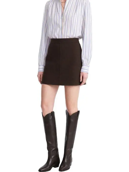 Vanessa Bruno Juna Mini Skirt - Chocolat