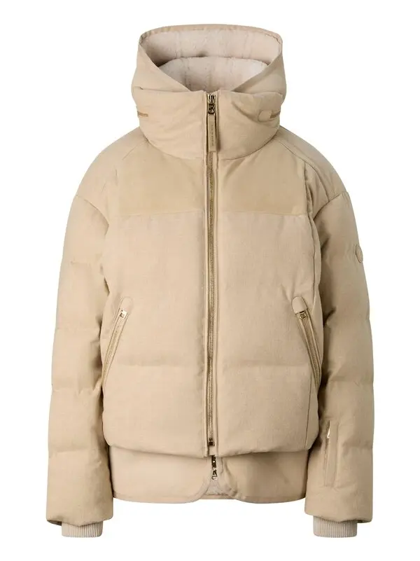 Bogner Moja Flannel Quilted Jacket - Camel