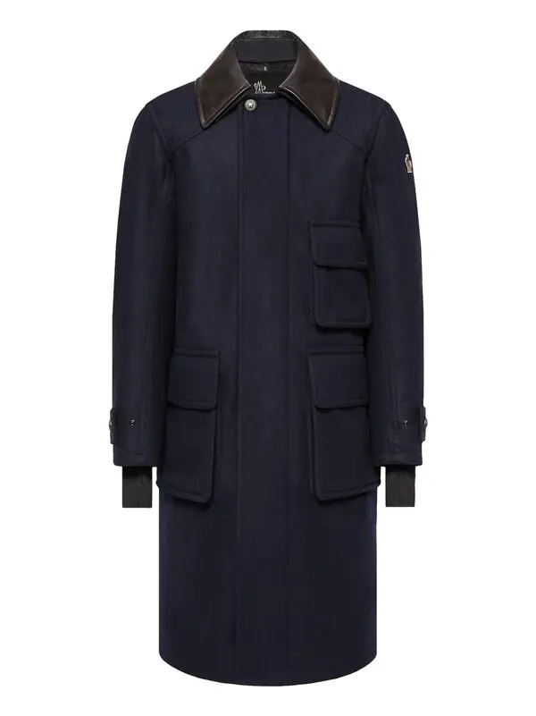 Moncler Villard Long Padded Jacket - Blue