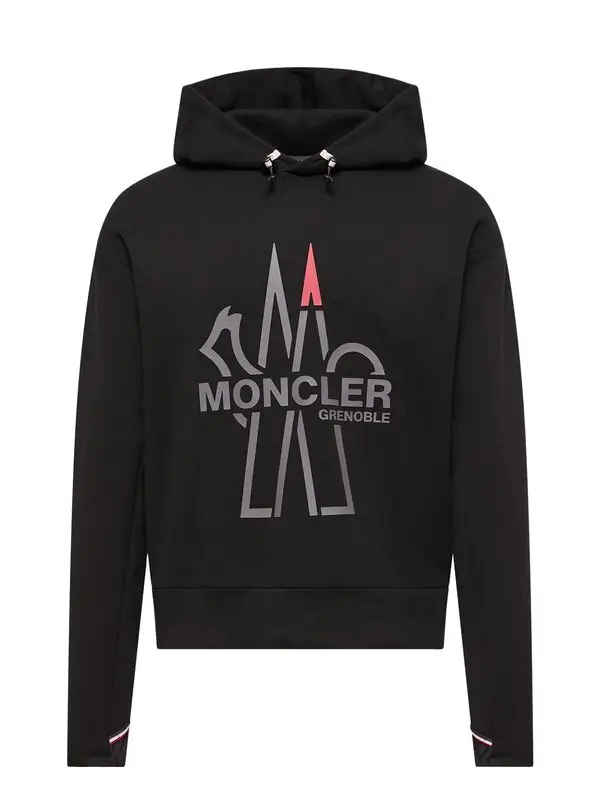 Moncler Logo Polartec® Hoodie - Black