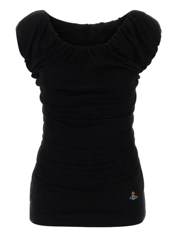 VIVIENNE WESTWOOD Jersey Ginnie Top - Black