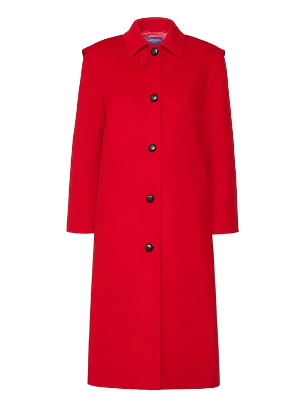 Max Mara Wool-blend Long Coat - Red