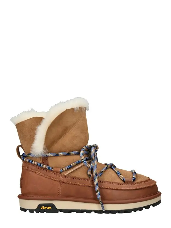 UGG Sheepskin Classic Tread Boots - Brown