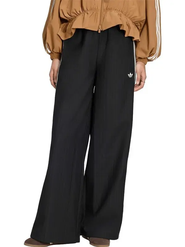 ADIDAS ORIGINALS Loose Check Track Pants - Black