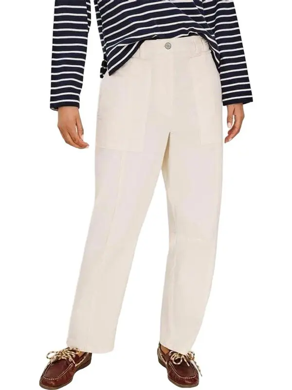 Rails Lunar Stretch-cotton Twill Straight-leg Pants - Bone