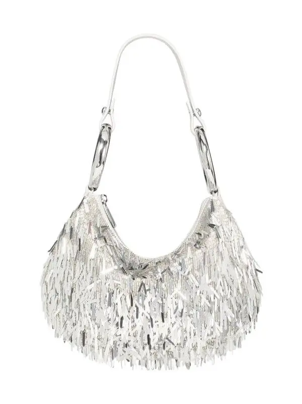 Kate Spade New York The Bangle Metallic Fringe Shoulder Bag - Silver