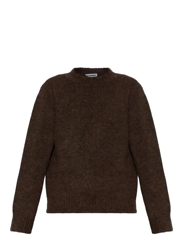 JIL SANDER Sweater Ls Cn - Brown