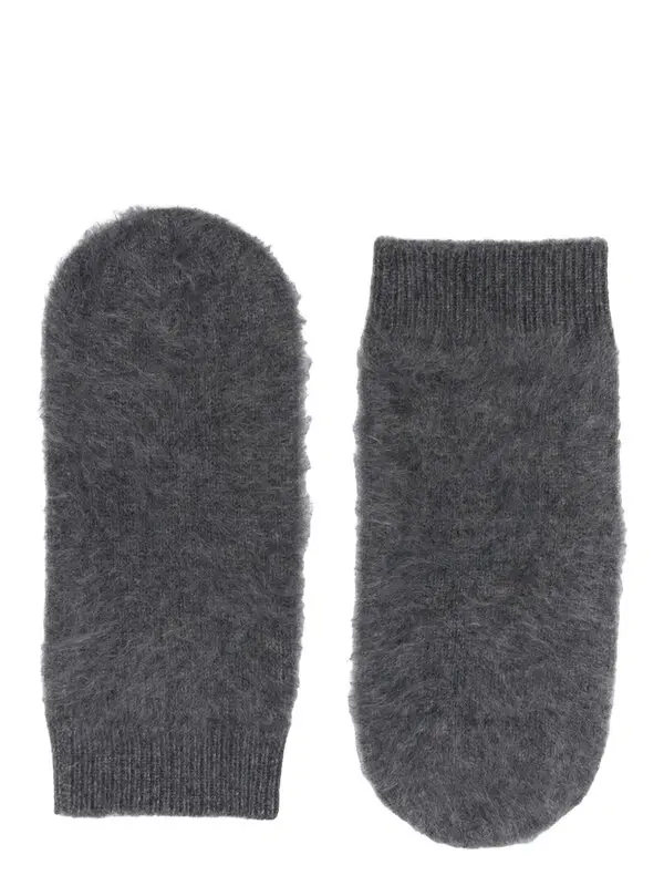 LISA YANG Brushed Mittens - Granit