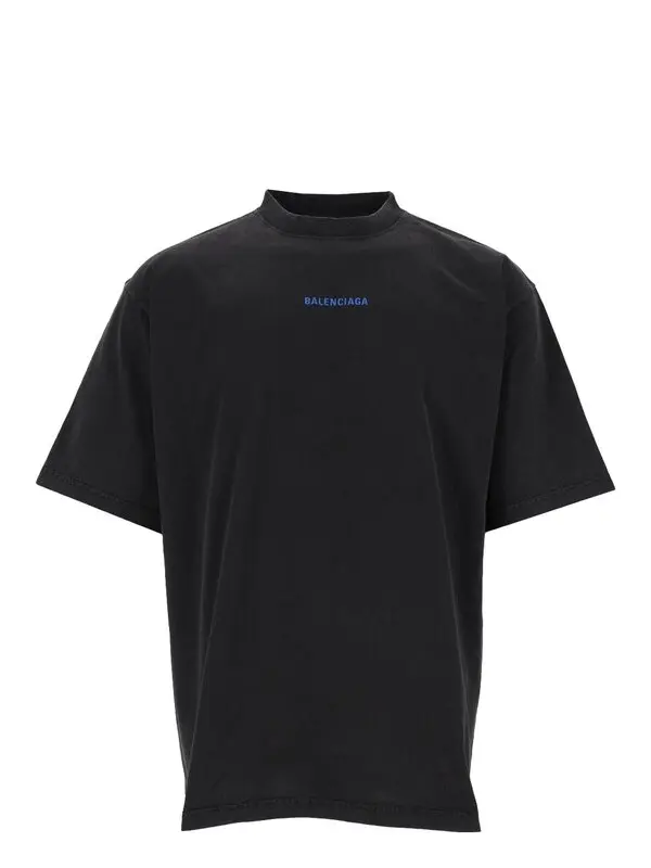 Balenciaga Bal Back Medium Fit T-shirt - Black