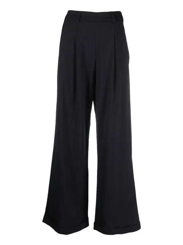 FORTE_FORTE Wide Leg Tailored Trousers - Blue