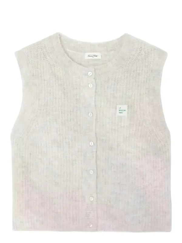American Vintage East Ribbed Cardigan - Neutrals