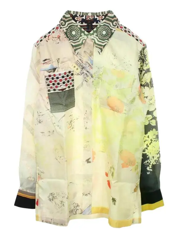 LOUIS VUITTON 2010s All-over Pattern Long-sleeve Shirt - Neutrals