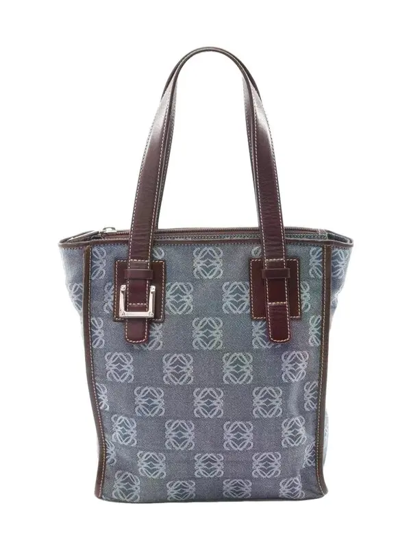 Loewe 2000s Repeat Anagram Tote Bag - Blue
