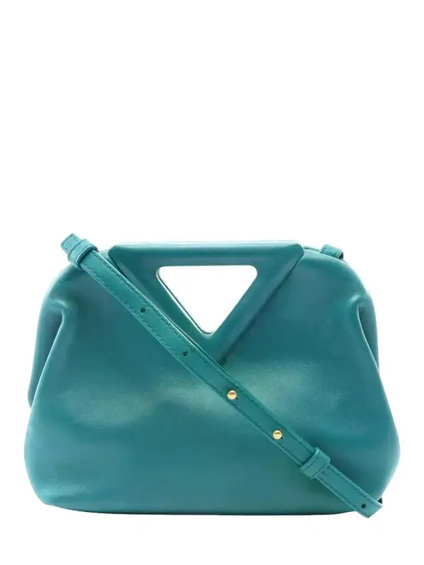 Bottega Veneta 2000-2026 Small Leather Point Satchel - Green