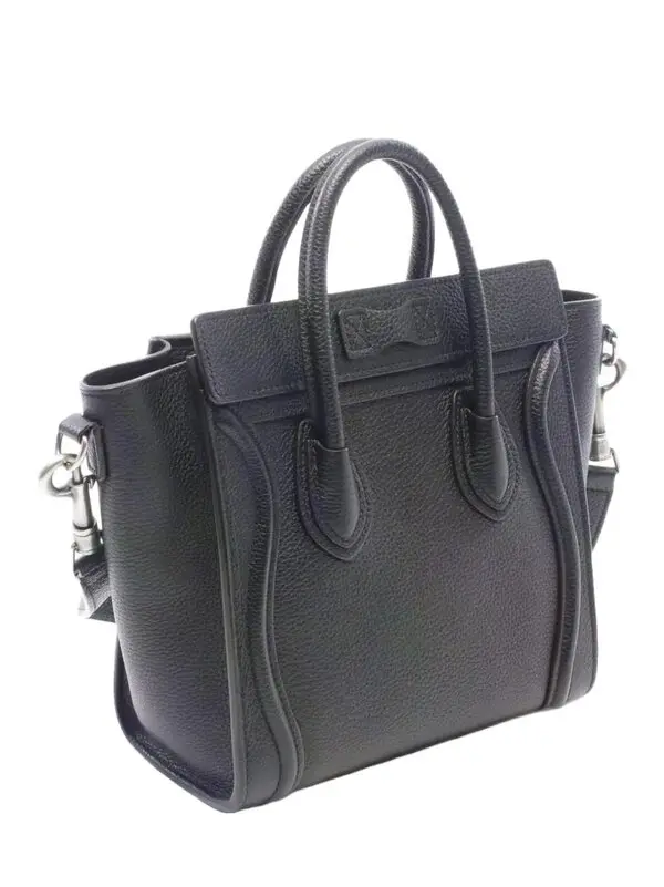 Celine 2010s Nano Luggage Handbag - Black