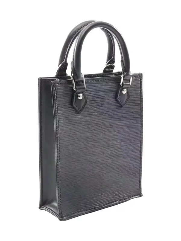 LOUIS VUITTON 2020 Petite Sac Plat Épi-leather Tote Bag - Black