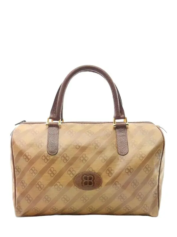 Balenciaga 2000s Mini Bb Monogram Satchel Bag - Neutrals