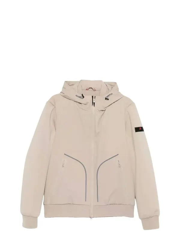 Peuterey Hooded Zip-up Jacket - Neutrals
