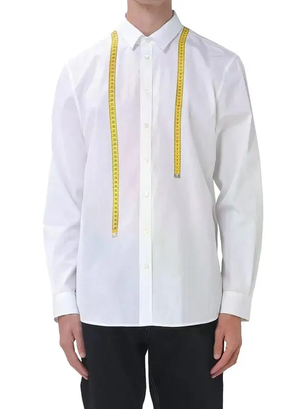 Moschino Measuring-tape Print Button-down Shirt - White