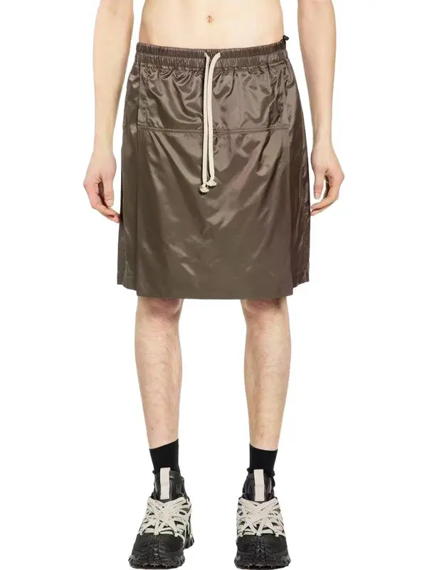 Rick Owens X Moncler Kiltshorts Skorts - Brown