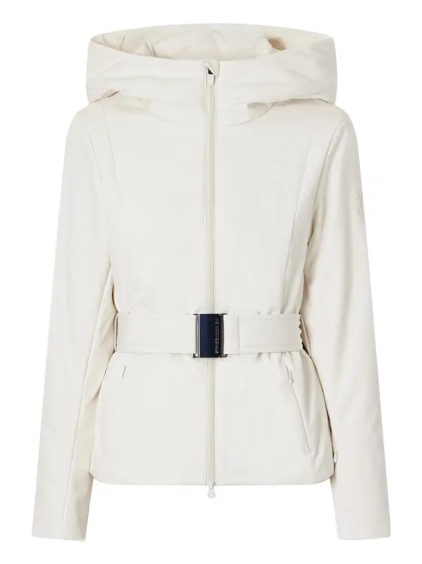 WE NORWEGIANS Tyin Belted Padded Stretch-shell Ski Jacket - Neutrals