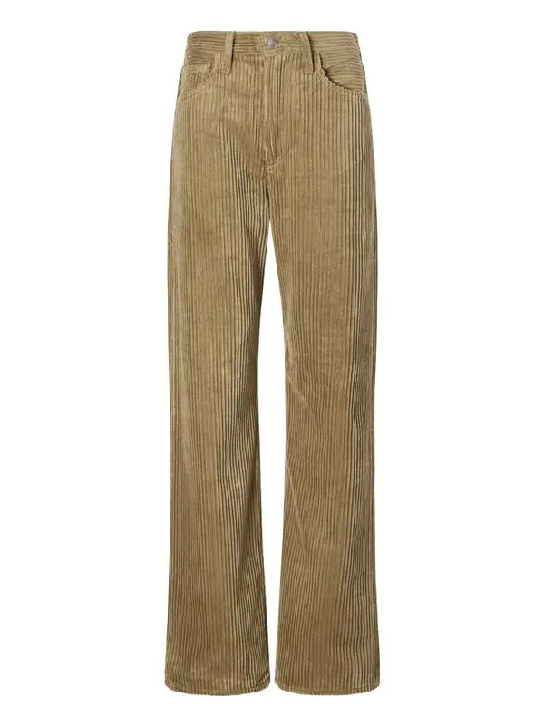 AGOLDE Vintage Loose Cotton-corduroy Straight-leg Pants - Brown