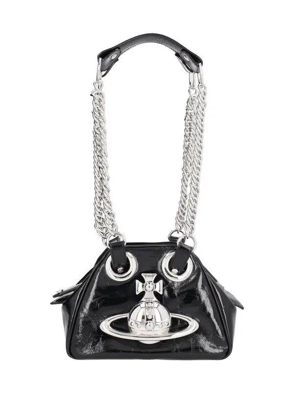 VIVIENNE WESTWOOD Archive Orb Chain Handbag - Black